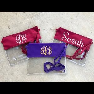 Bags | Monogram Clear Stadiumgametotecrossbody Bag | Poshmark